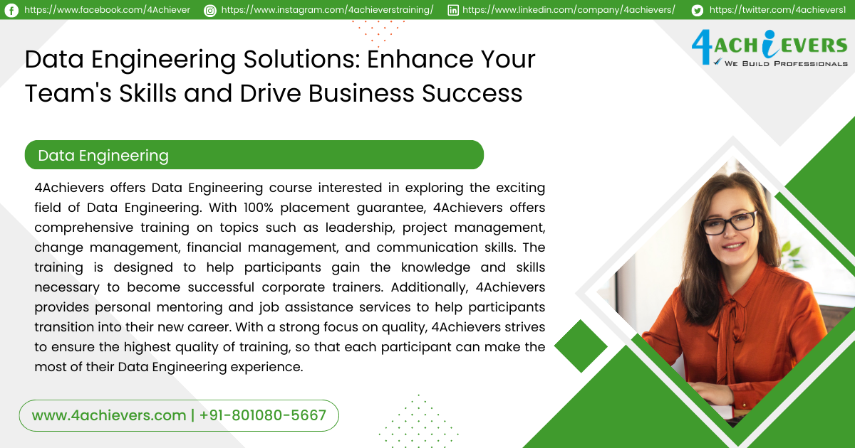 Best Data Engineering Training institute offering 100% Placement in ...